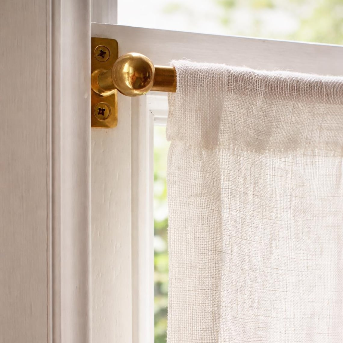 Brass Cafe Curtain Rods