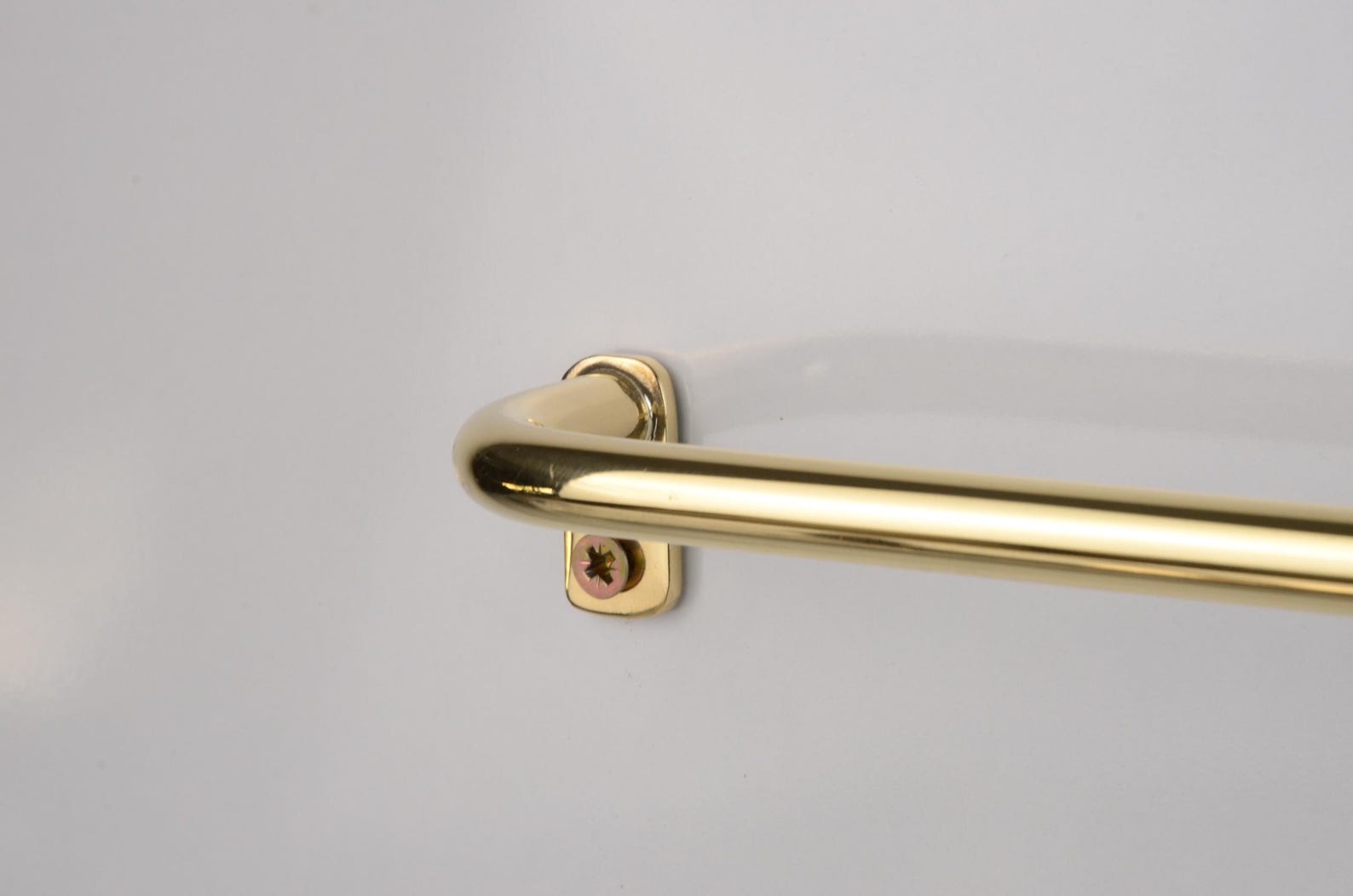 Thin Brass Cafe Curtain Rod, French Return Drapery Pole - Etsy