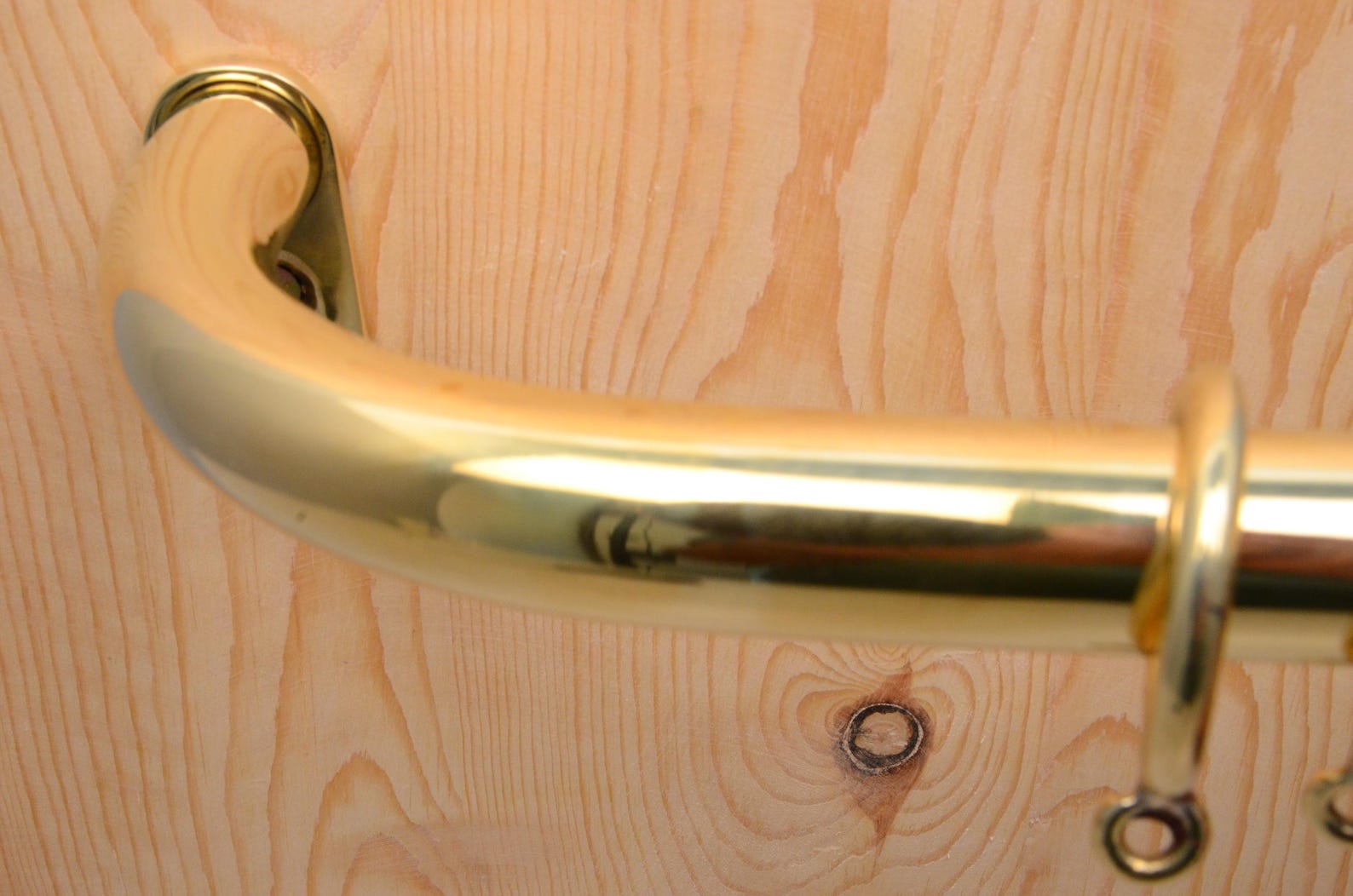 Unlacquered Solid Brass Cafe Curtain Rod, French Return Design - Etsy