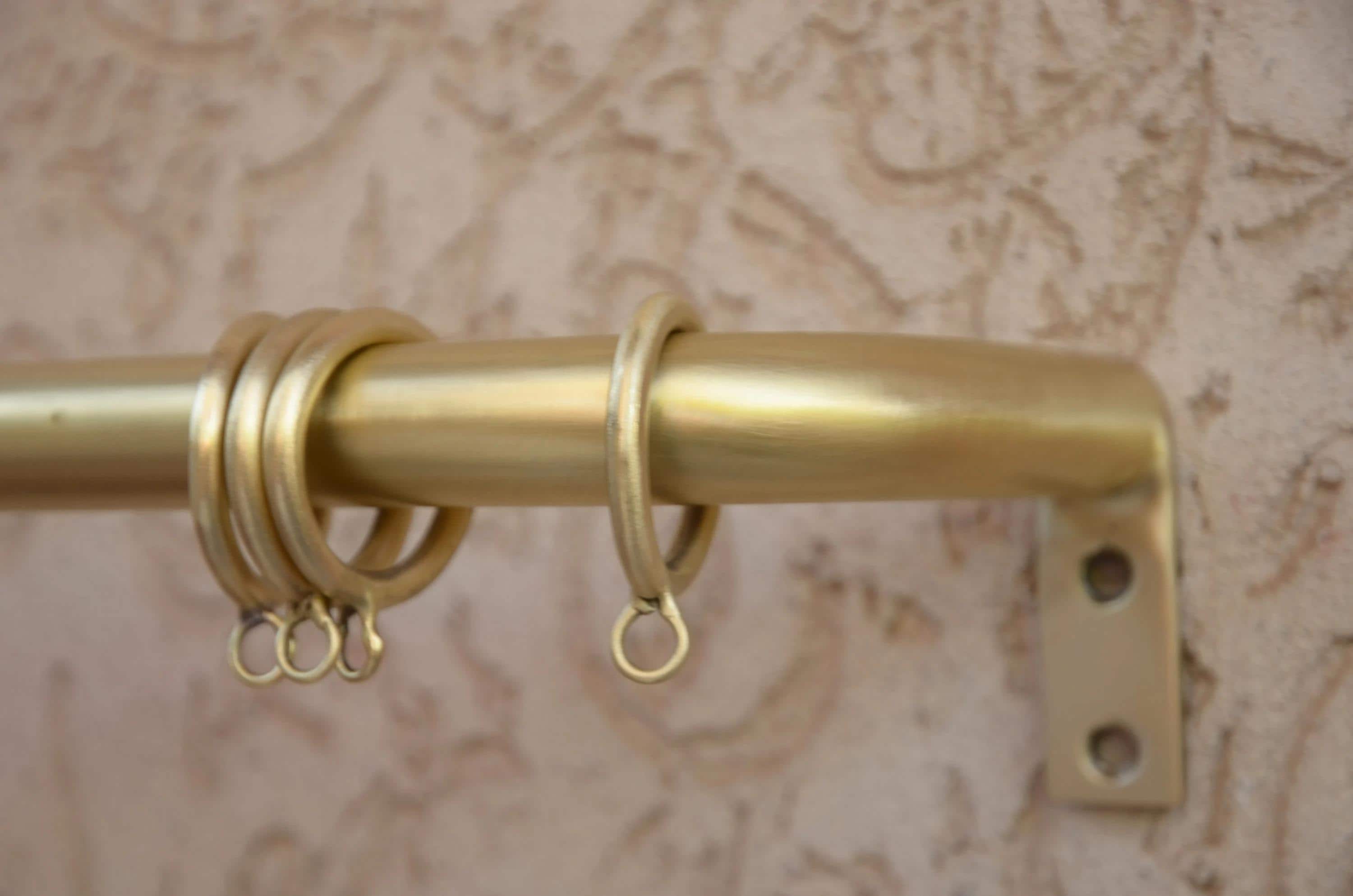 Brass French Return Curtain Rodnull
