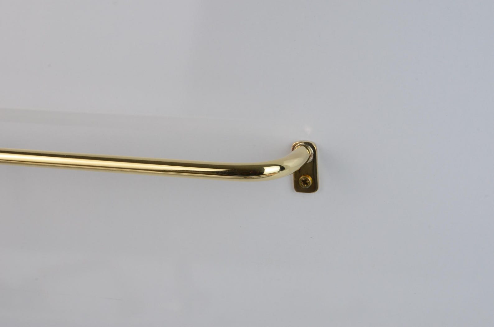 Thin Brass Cafe Curtain Rod, French Return Drapery Pole - Etsy