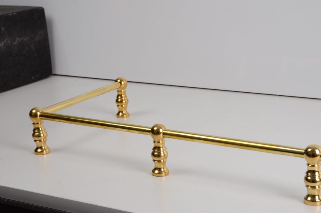 Rustic Brass Shelf Rail, Brass Gallery Rail for Shelves, Handcrafted ...