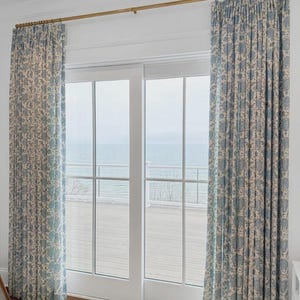 Brass French Return Curtain Rod With Solid Brass Rings, Minimalist ...