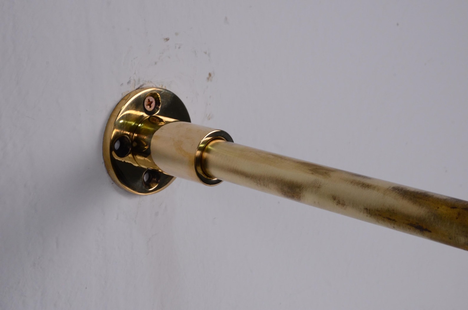 Unlacquered Brass Clothing Rod, Solid Brass Sturdy 20mm Rod - Etsy