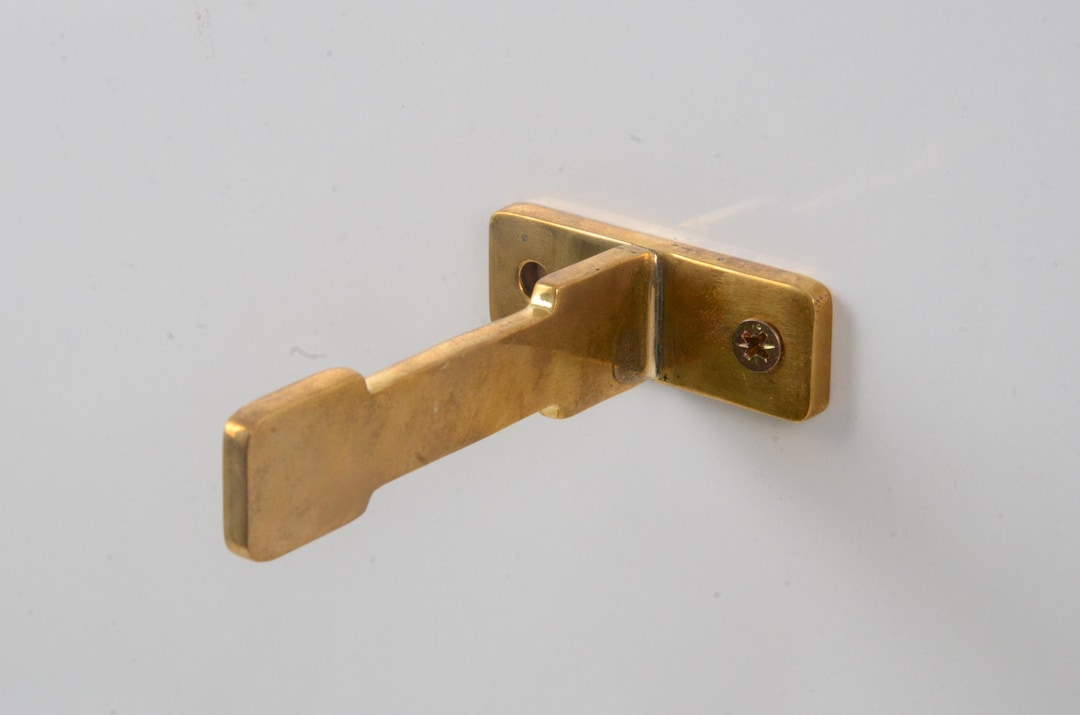 Unlacquered Brass Wall Supports for Rods, Rails and Curtains - Etsy