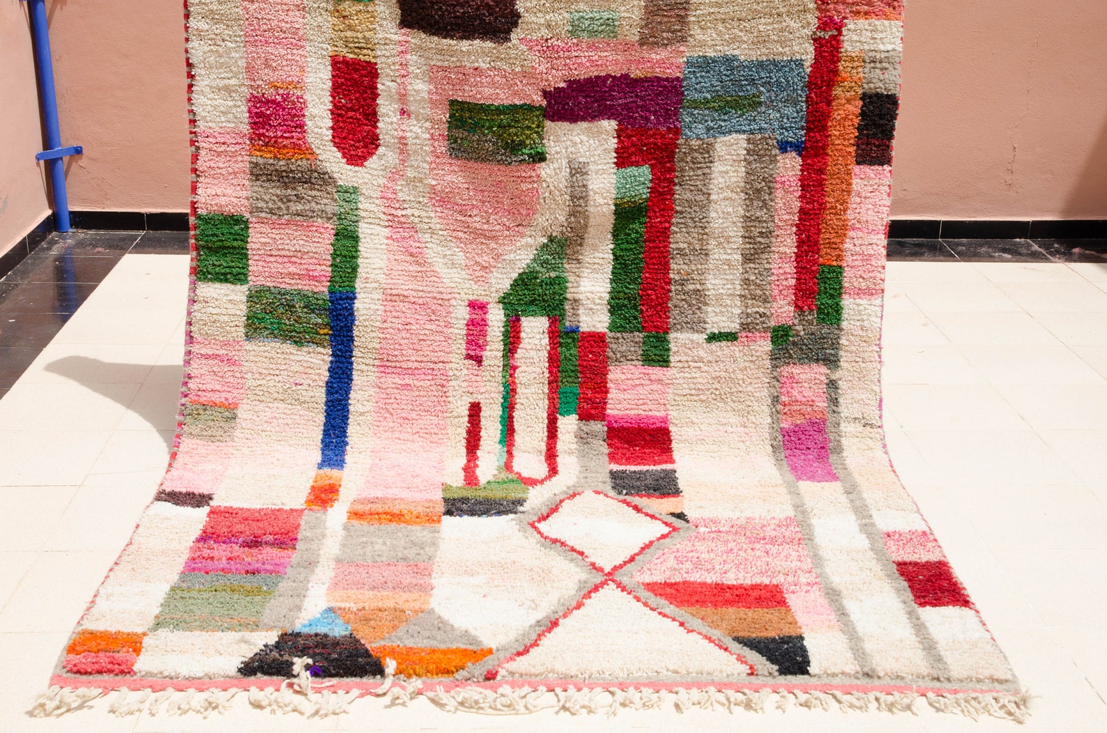 Colorful Moroccan Rug Large Berber Moroccan Rug Handwoven - Etsy