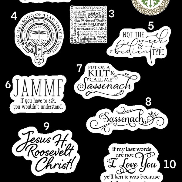 Outlander Sticker - Etsy