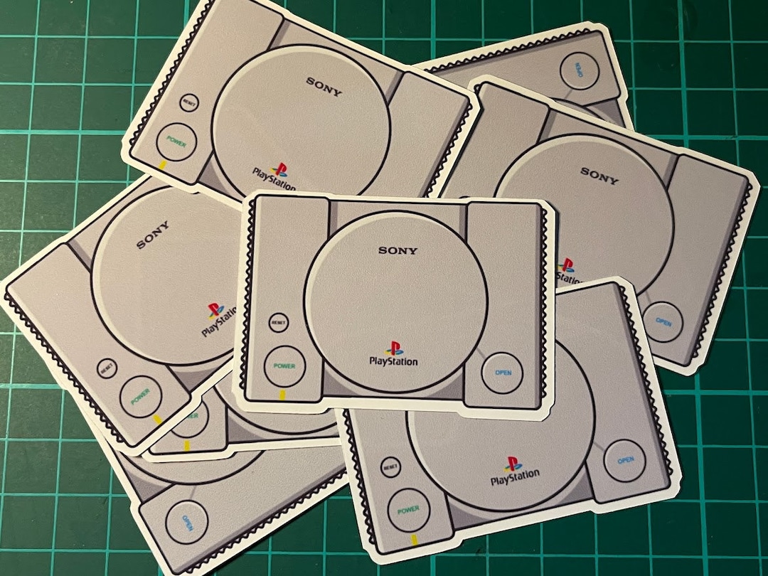 PS1 Console Sticker Vinyl - Etsy UK