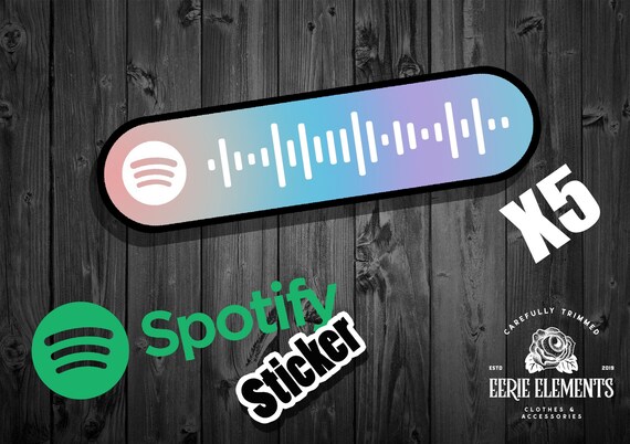 Customizable Spotify Code Sticker X5 | Etsy