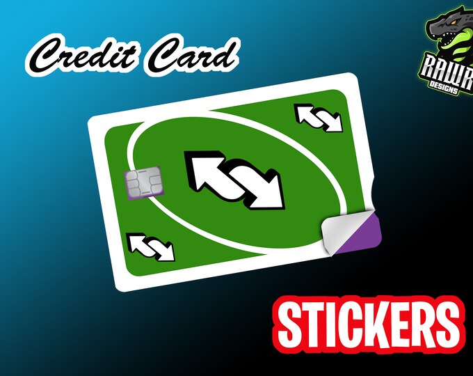 UNO Reverse Card Sticker for Credit Cards - Etsy