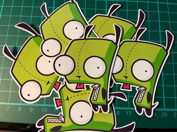Invader Zim Gir Sticker | Etsy