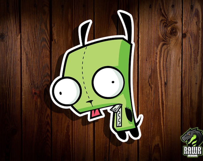 Invader Zim Gir Sticker - Etsy