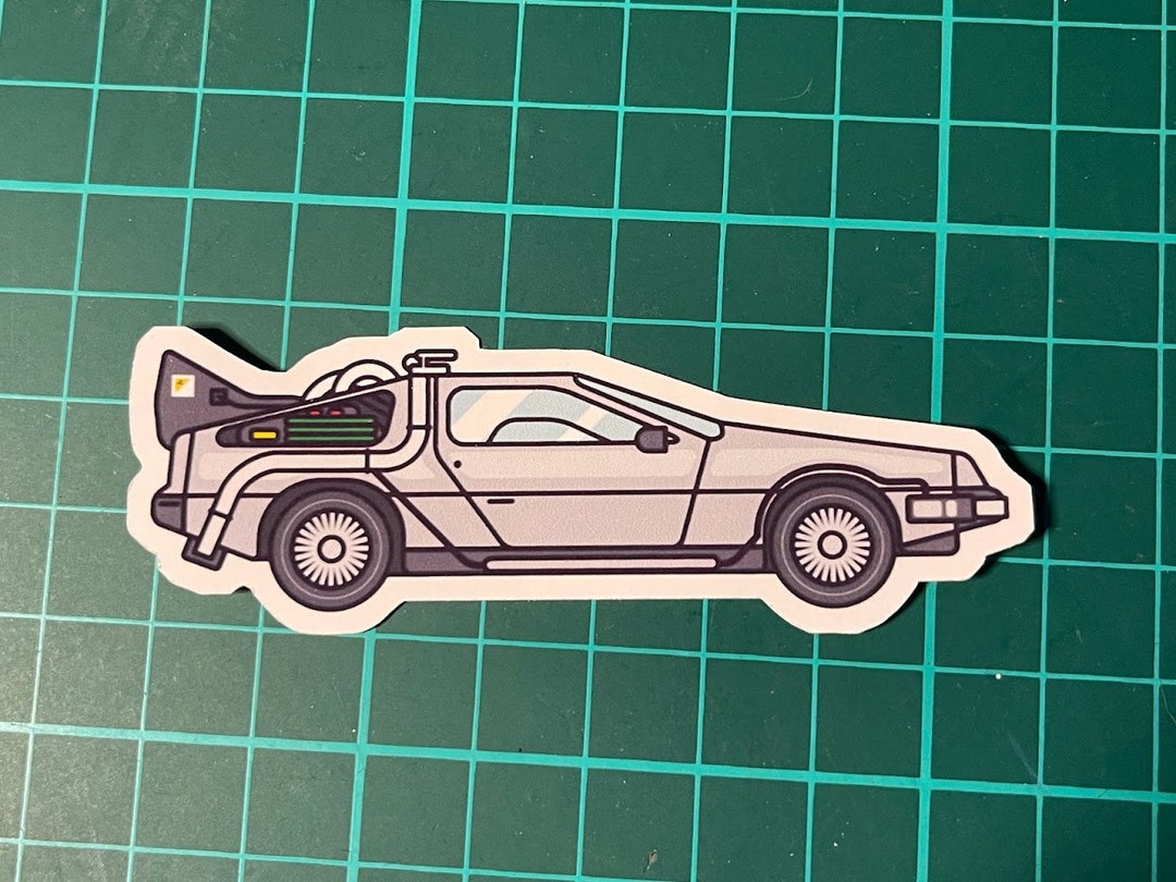 Back to the Future Delorean Time Machine Sticker - Etsy