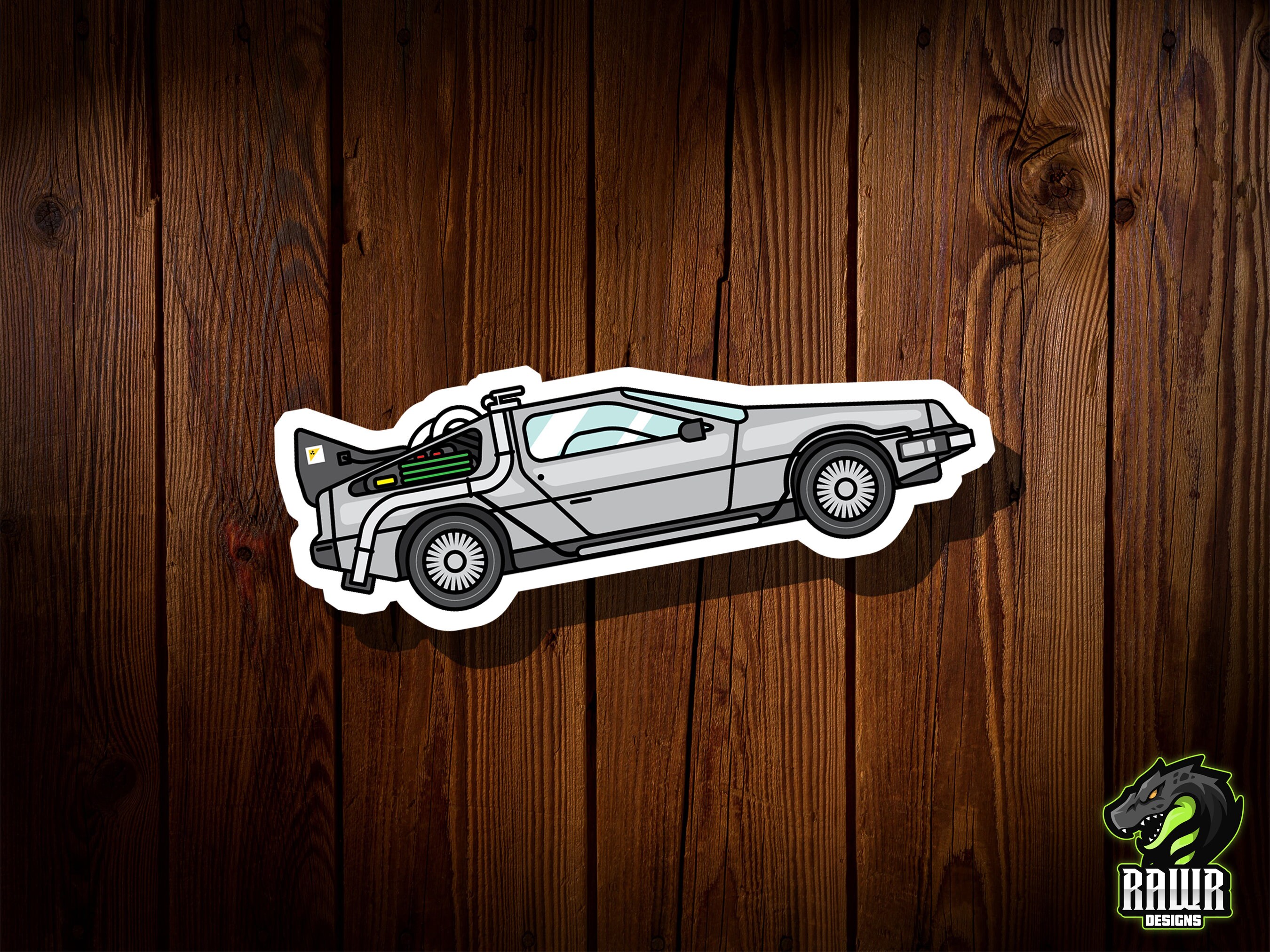 Back to the Future Delorean Time Machine Sticker - Etsy