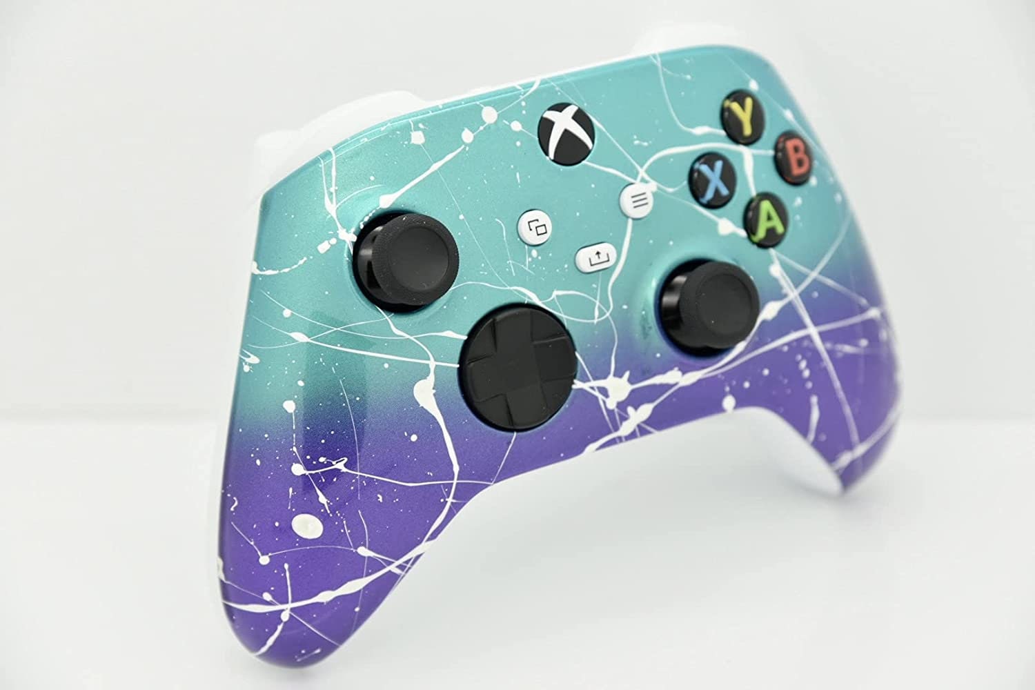 Teal & Purple Hand Airbrushed Wireless Xbox Series X/S Xbox - Etsy