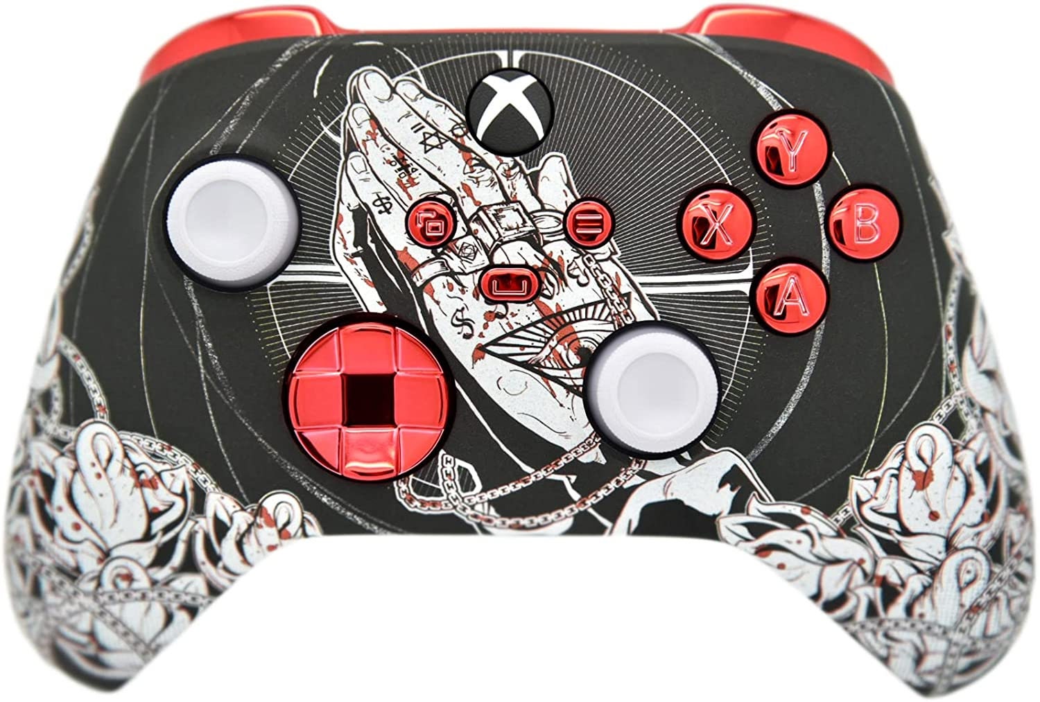 Custom Xbox 360 Controllers Chrome