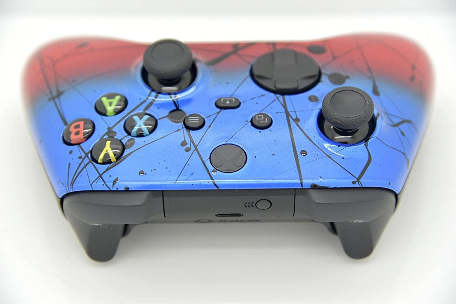 Blue & Red Hand Airbrushed Wireless Xbox Series X/S Xbox One | Etsy