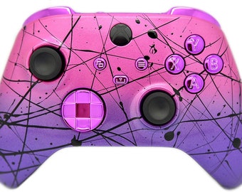 Pink & Purple Hand Airbrushed Wireless Xbox Series X/S Xbox - Etsy