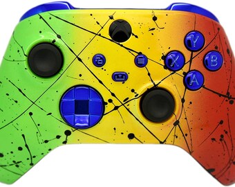 Blue & Red Hand Airbrushed Wireless Xbox Series X/S Xbox One - Etsy