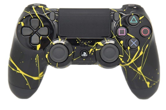 Yellow Color Burst PlayStation 4 Custom Wireless Controller by ...