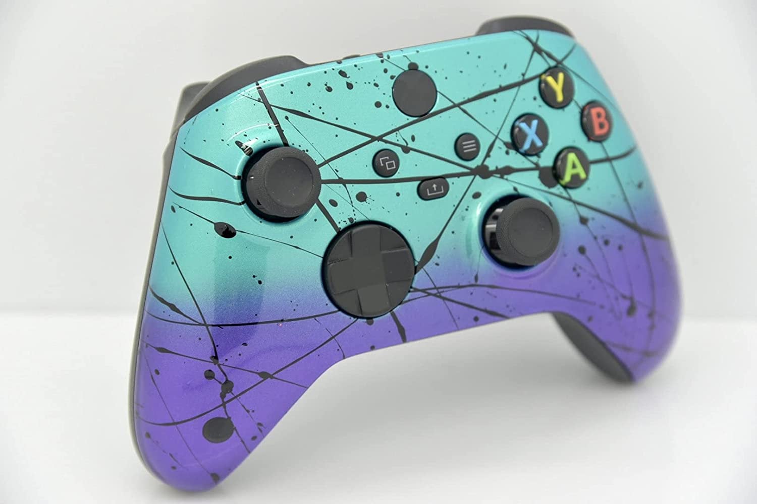 Teal & Purple Hand Airbrushed Wireless Xbox Series X/S Xbox - Etsy