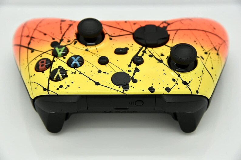 Orange & Yellow Hand Airbrushed Wireless Xbox Series X/S | Etsy