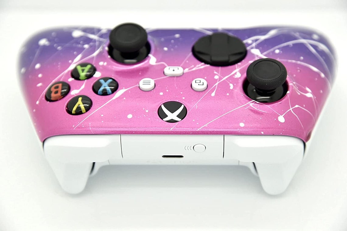 Pink & Purple Hand Airbrushed Wireless Xbox Series X/S Xbox | Etsy