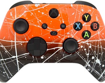 Hot Pink & Blue Hand Airbrushed Fade Wireless Xbox Series X/S Xbox One ...