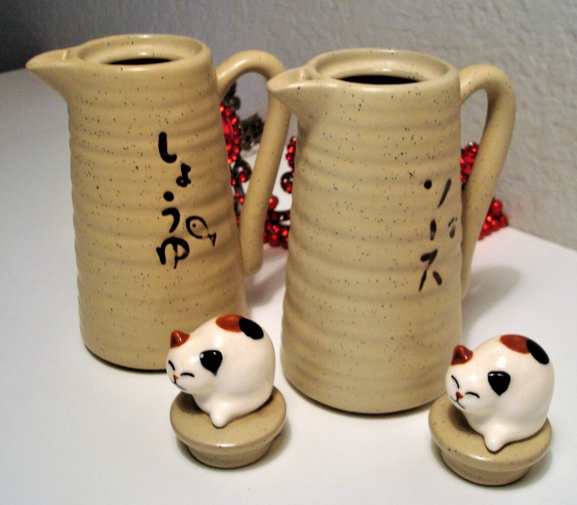 Vintage MINI CAT PITCHERS 2 Pair of Cat Pitcher-mini - Etsy