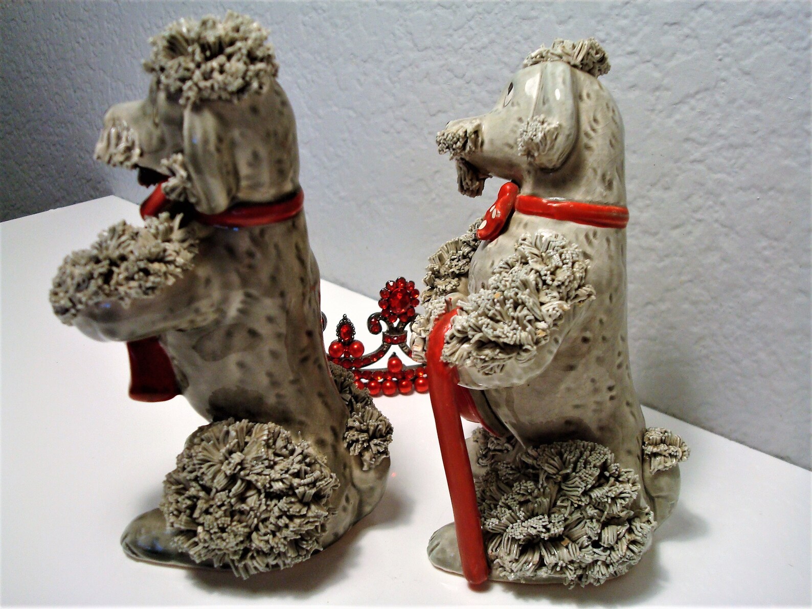 Vintage GRAY SPAGHETTI POODLES Gray Spaghetti Glaze Poodle | Etsy