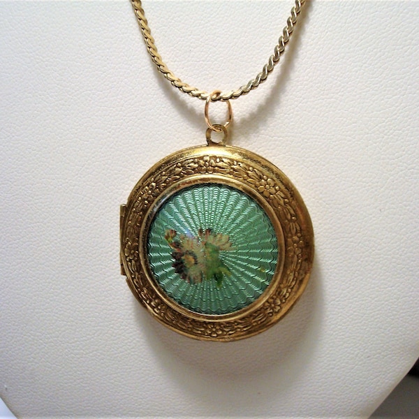 Guilloche Locket - Etsy