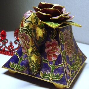 Vintage S.F.M.B. TEAPOT MUSIC BOX - Unique Cloisonné Teapot Music Box ...