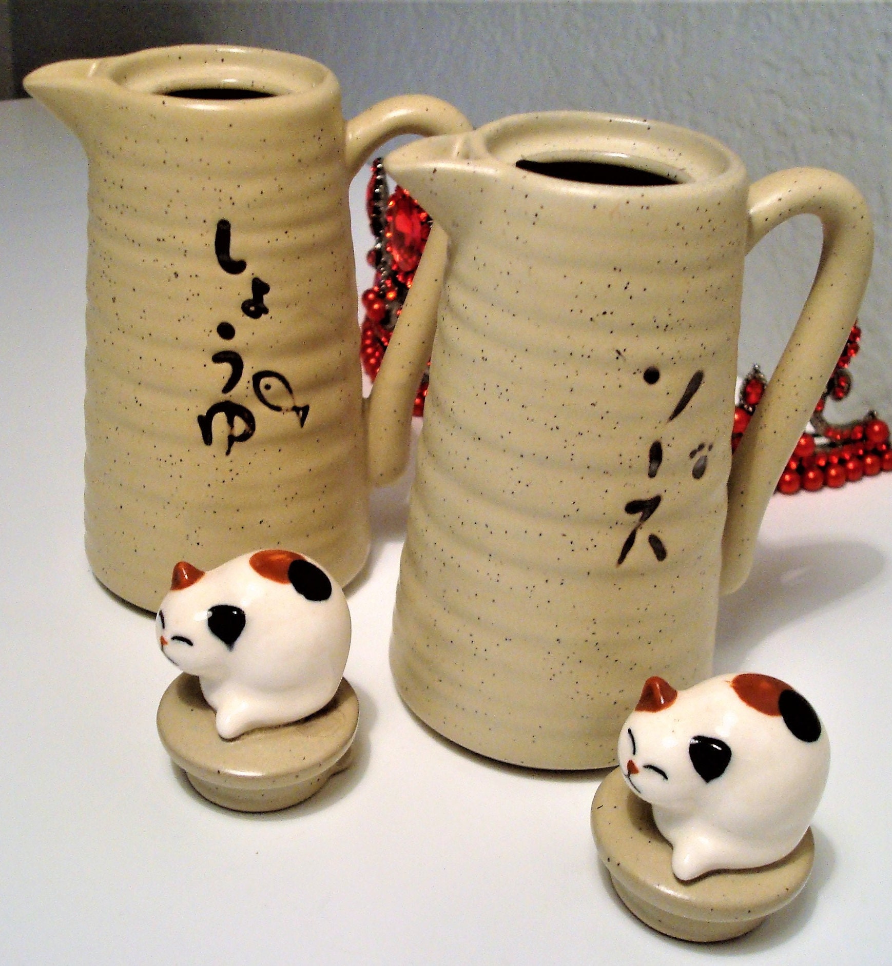 Vintage MINI CAT PITCHERS 2 Pair of Cat Pitcher-mini - Etsy