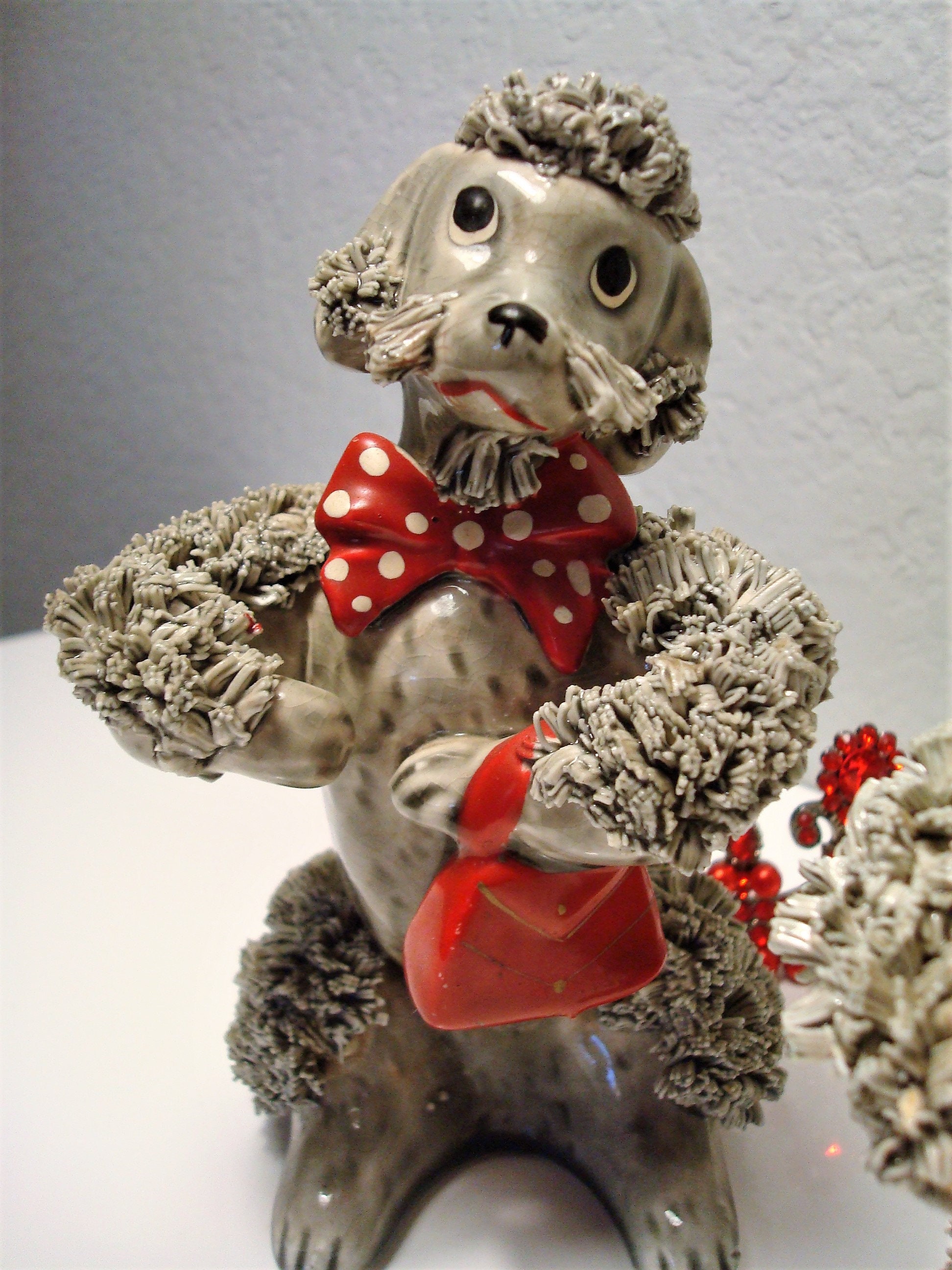 Vintage GRAY SPAGHETTI POODLES Gray Spaghetti Glaze Poodle | Etsy