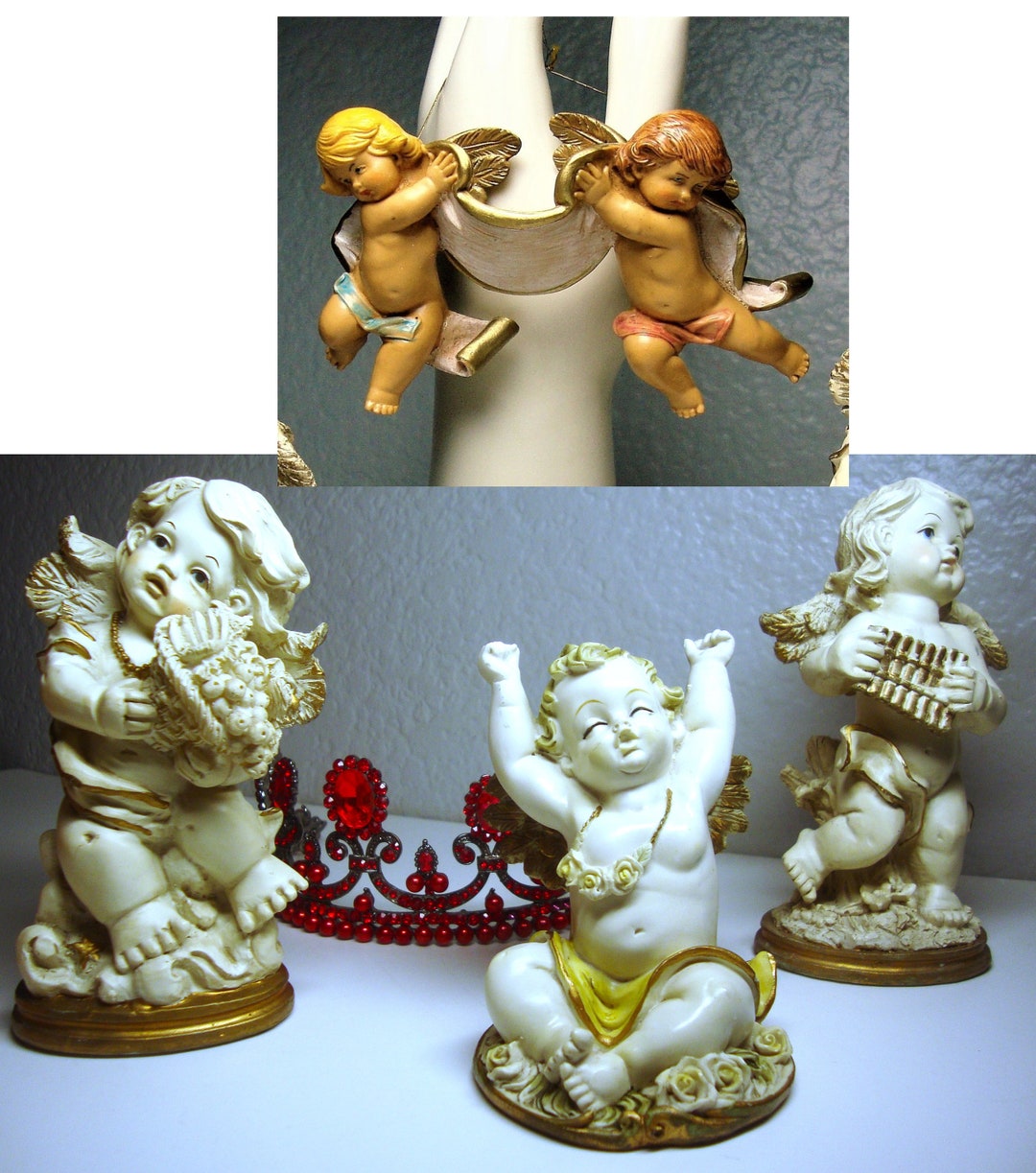 Vintage Cherub Angel Figurines: K's Collection, Simonetti Fontanini ...