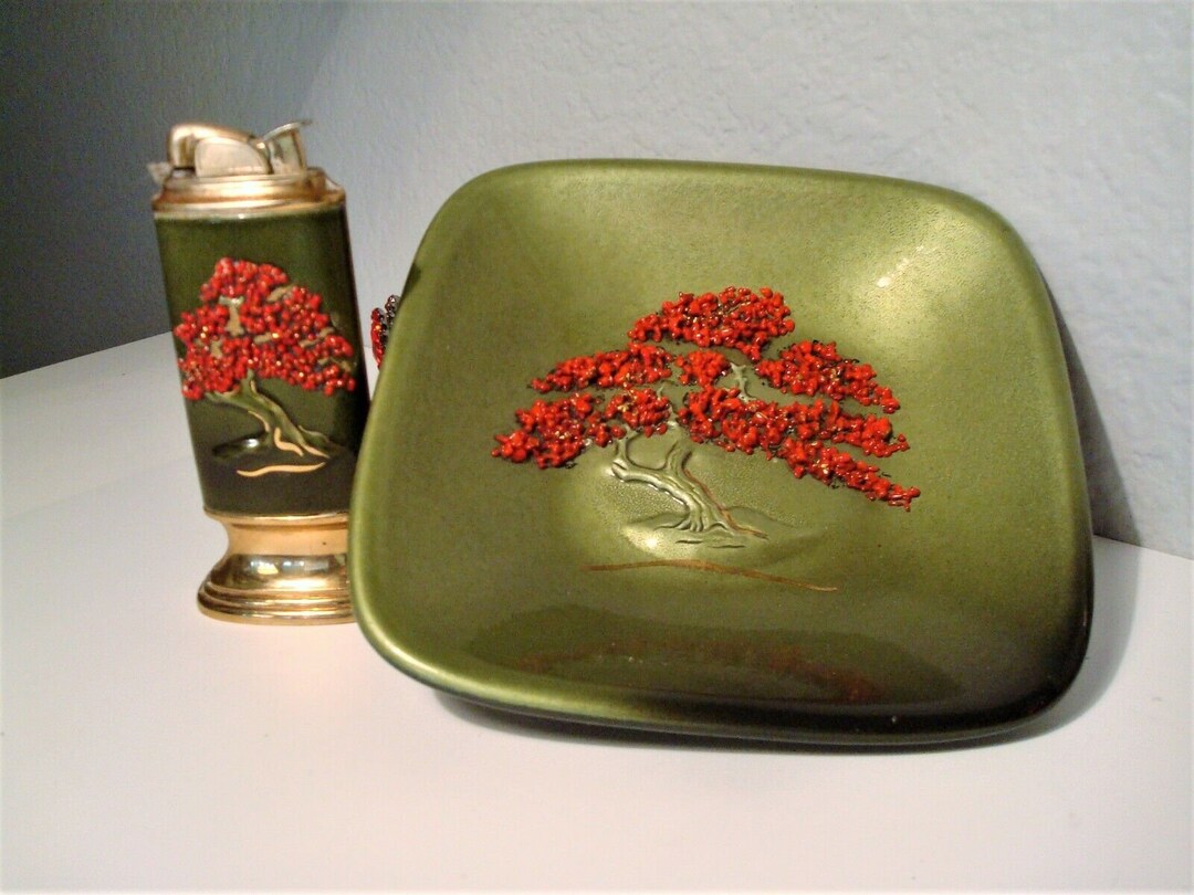 Vintage Working EVANS LIGHTER & ASHTRAY- Working Lighter and Pedestal ...