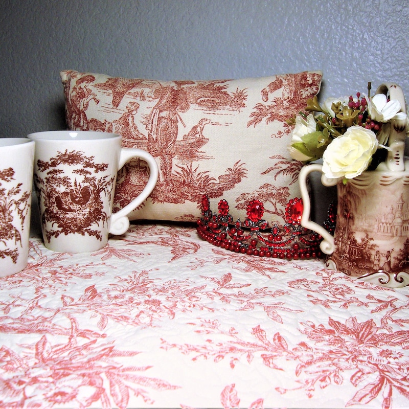 Red Toile - Etsy