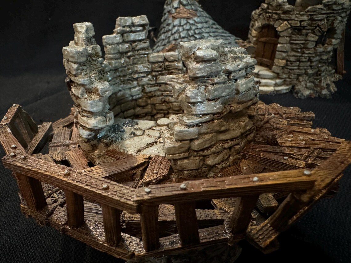Shadowfey Ruins Hermit's Tower Fully Painted (printable Scenery) - Etsy