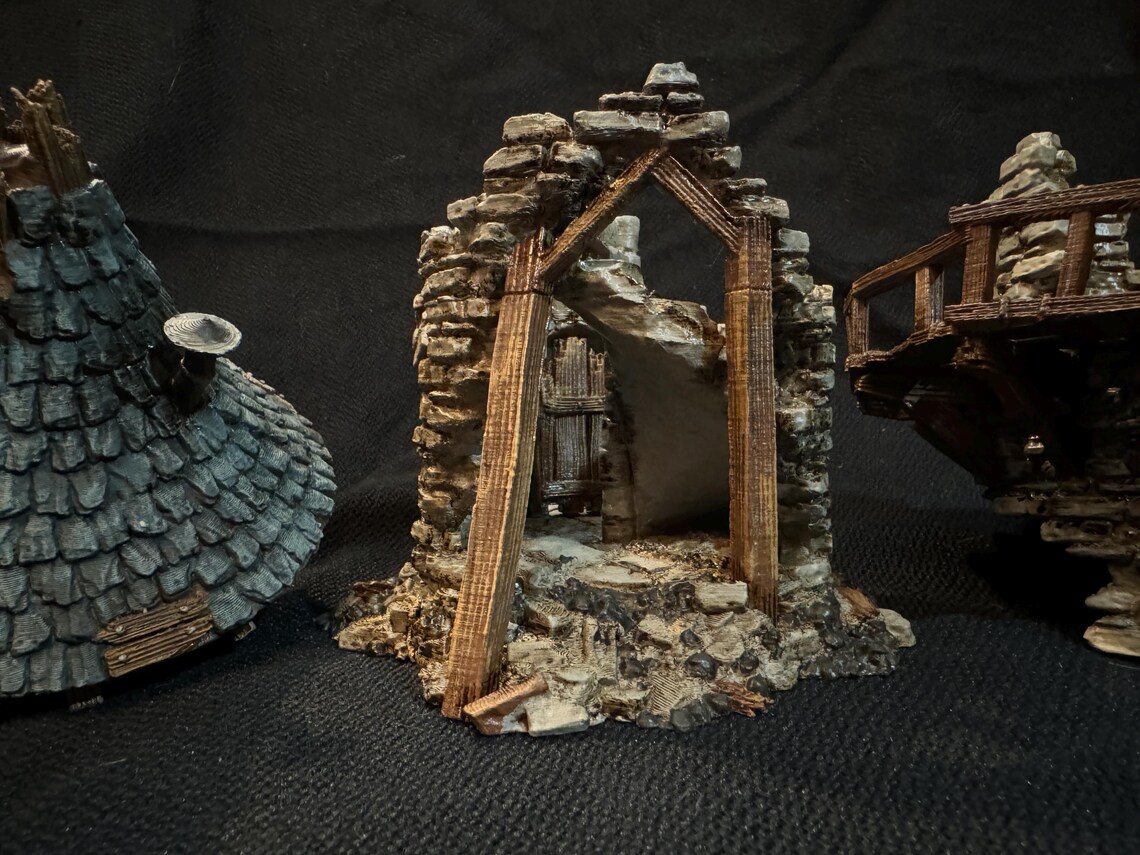 Shadowfey Ruins Hermit's Tower Fully Painted (printable Scenery) - Etsy