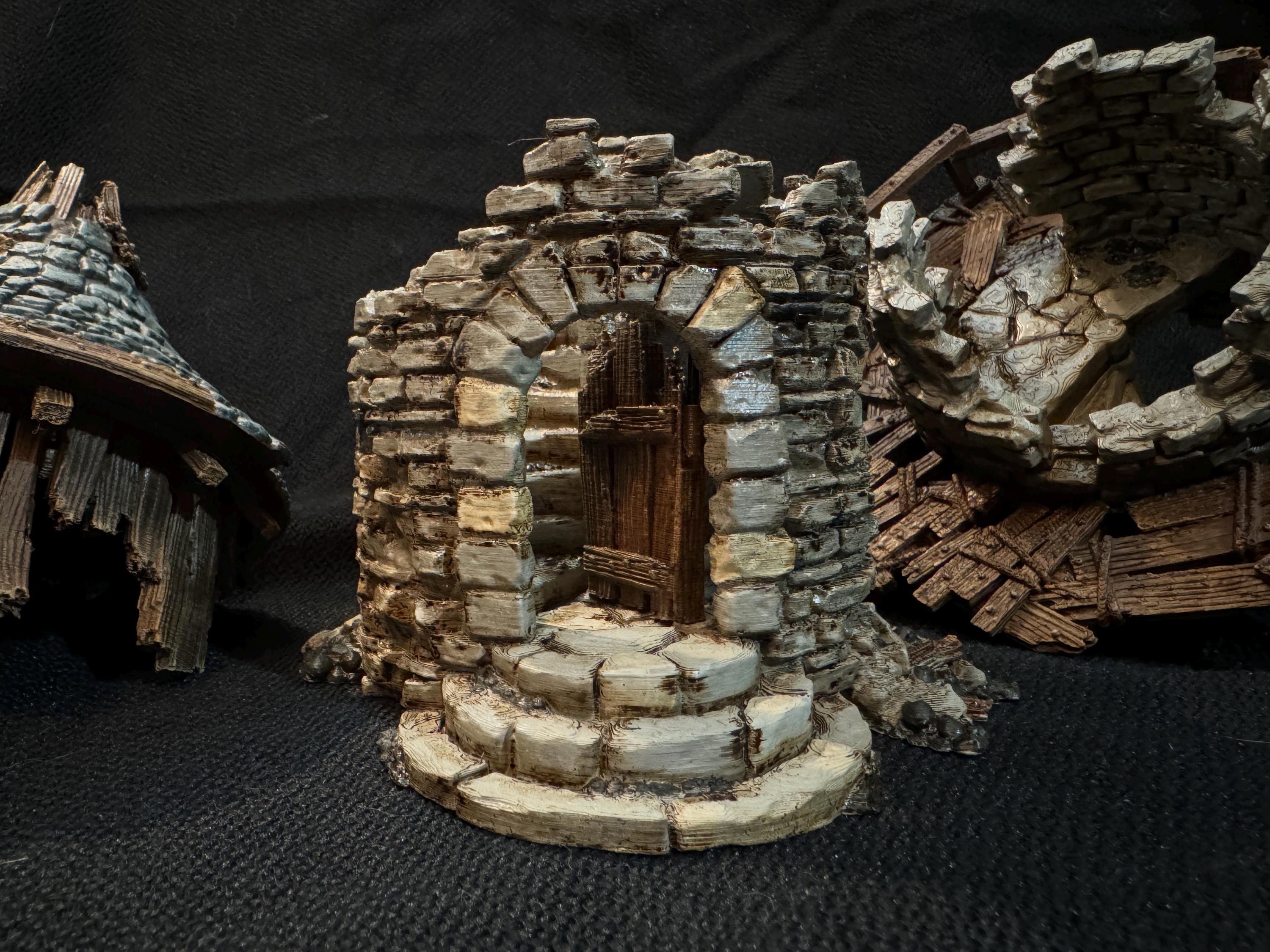 Shadowfey Ruins Hermit's Tower Fully Painted (printable Scenery) - Etsy