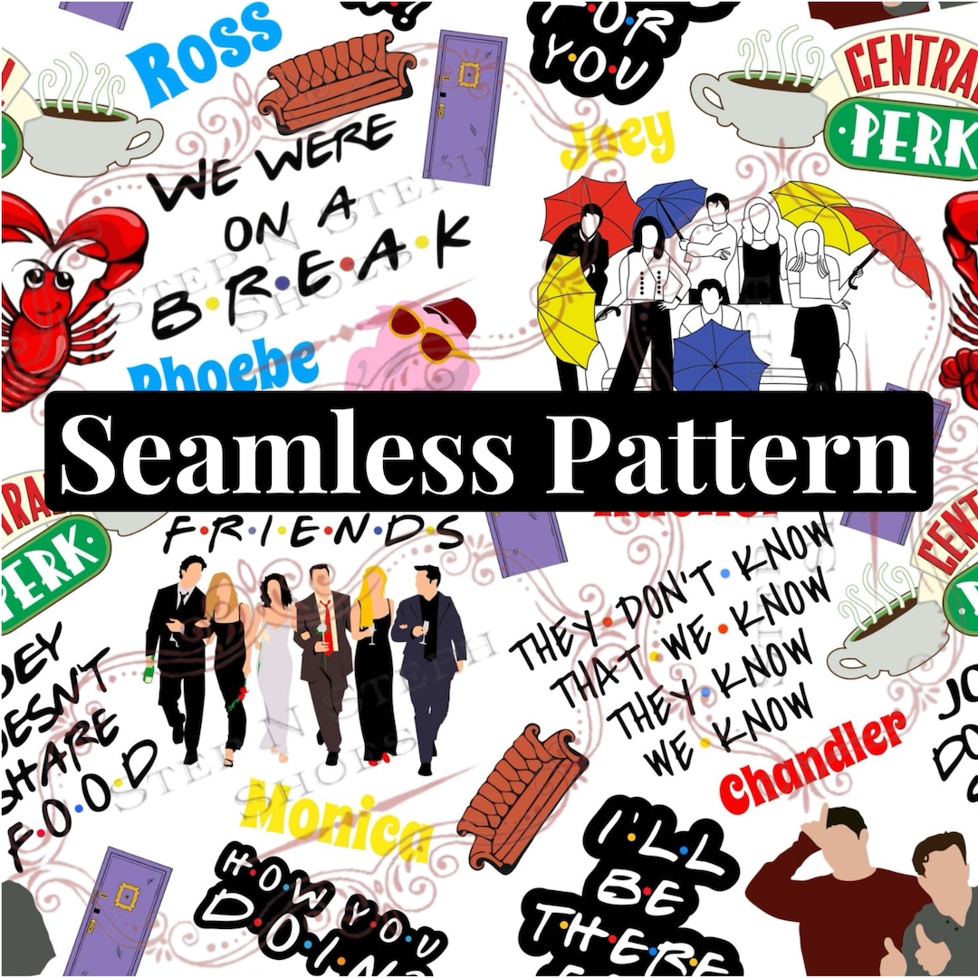 Friends PNG, “friends Sitting on Couch,” Friends TV Show Seamless ...