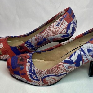 Spider-man Heels, Marvel Heels, Comic Book Shoes, Spider-man Shoes, the ...