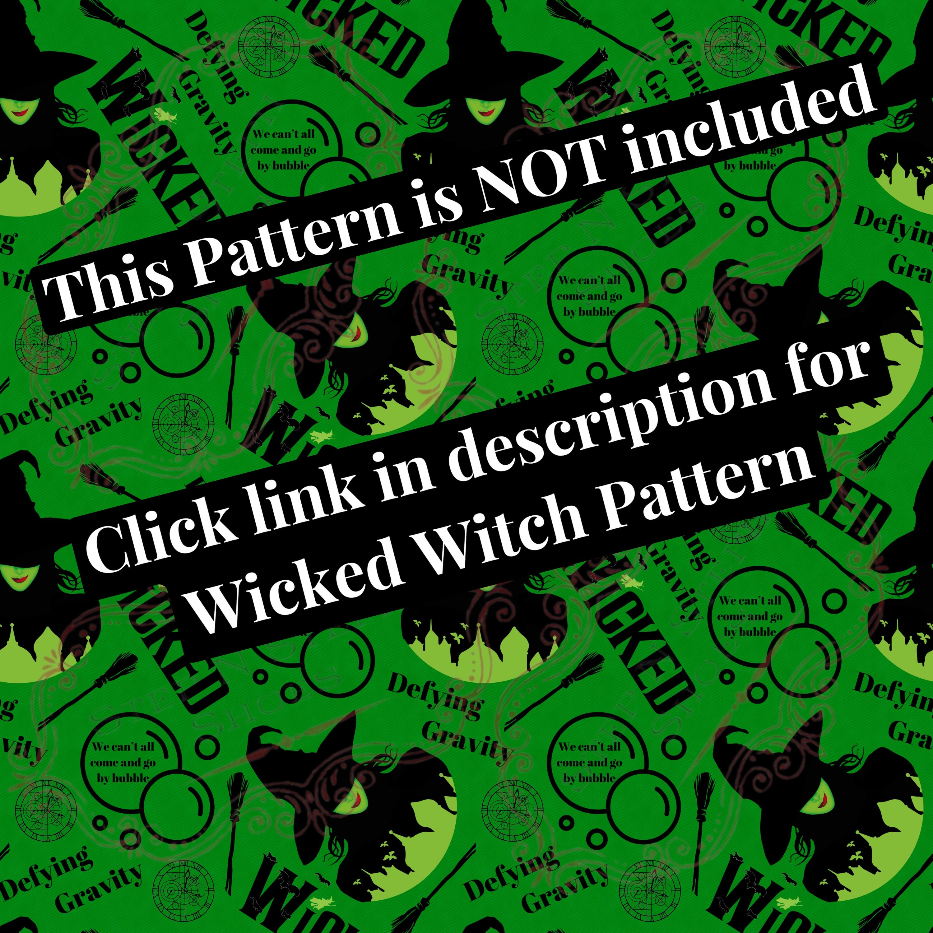 Wicked Seamless Pattern, Wicked the Musical Seamless Pattern, Wicked ...