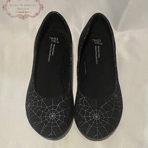 Wicked Webs, Spider Web Shoes, Halloween Heels, Halloween Flats ...