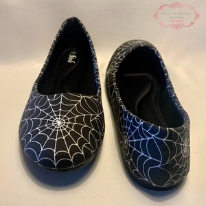 Wicked Webs Spider Web Shoes Halloween Heels Flats - Etsy