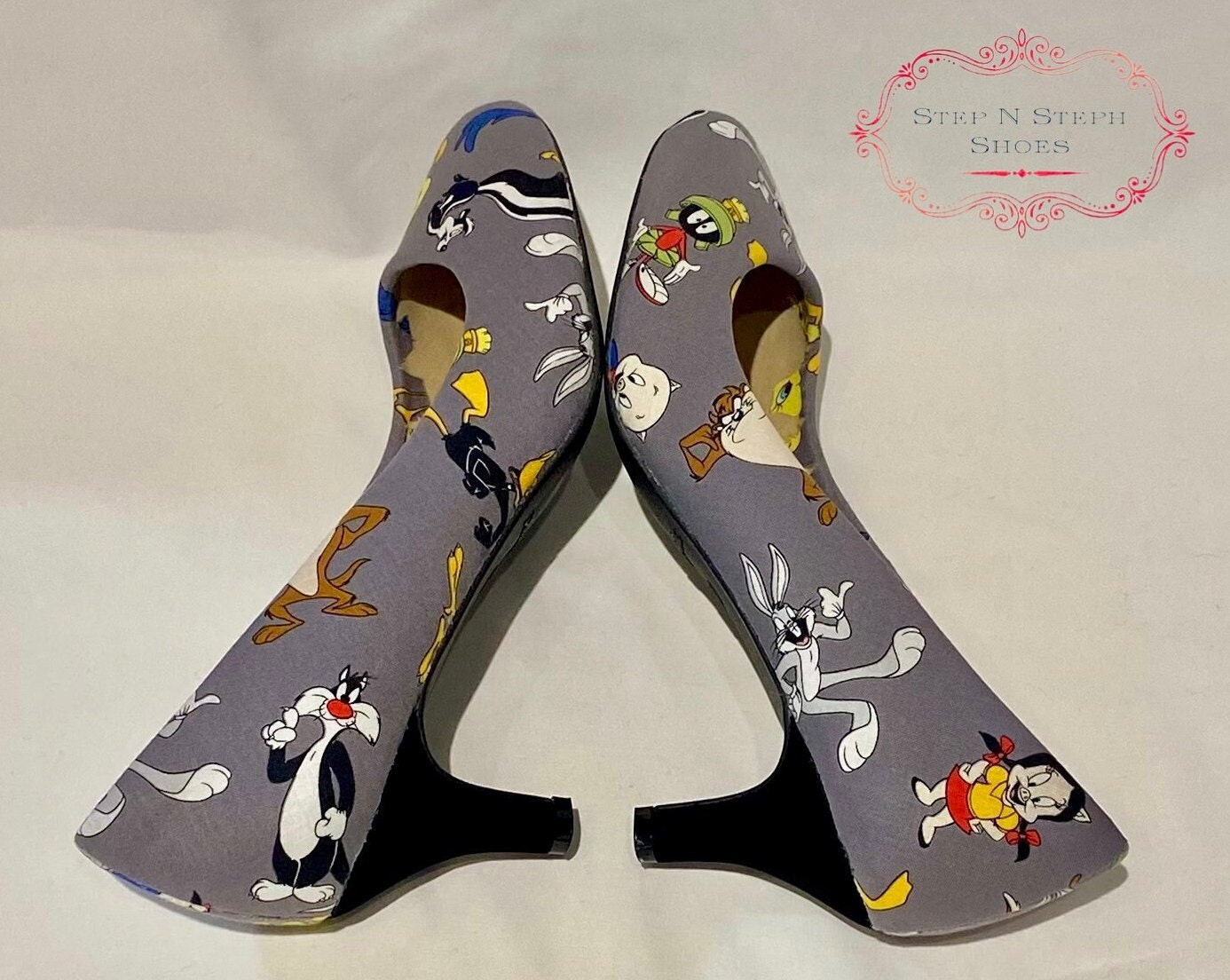 Looney Tunes Heels, Bugs Bunny and Tweety Shoes, Warner Bros Flats ...