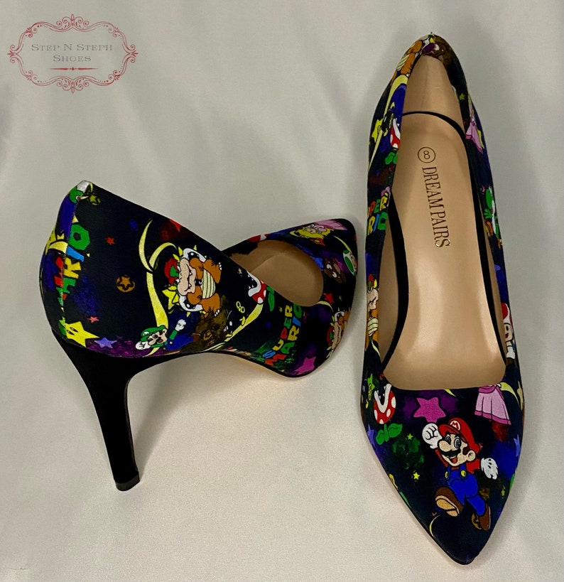 Super Mario Heels, Nintendo Heels, Super Mario Bros, Nintendo Shoes ...