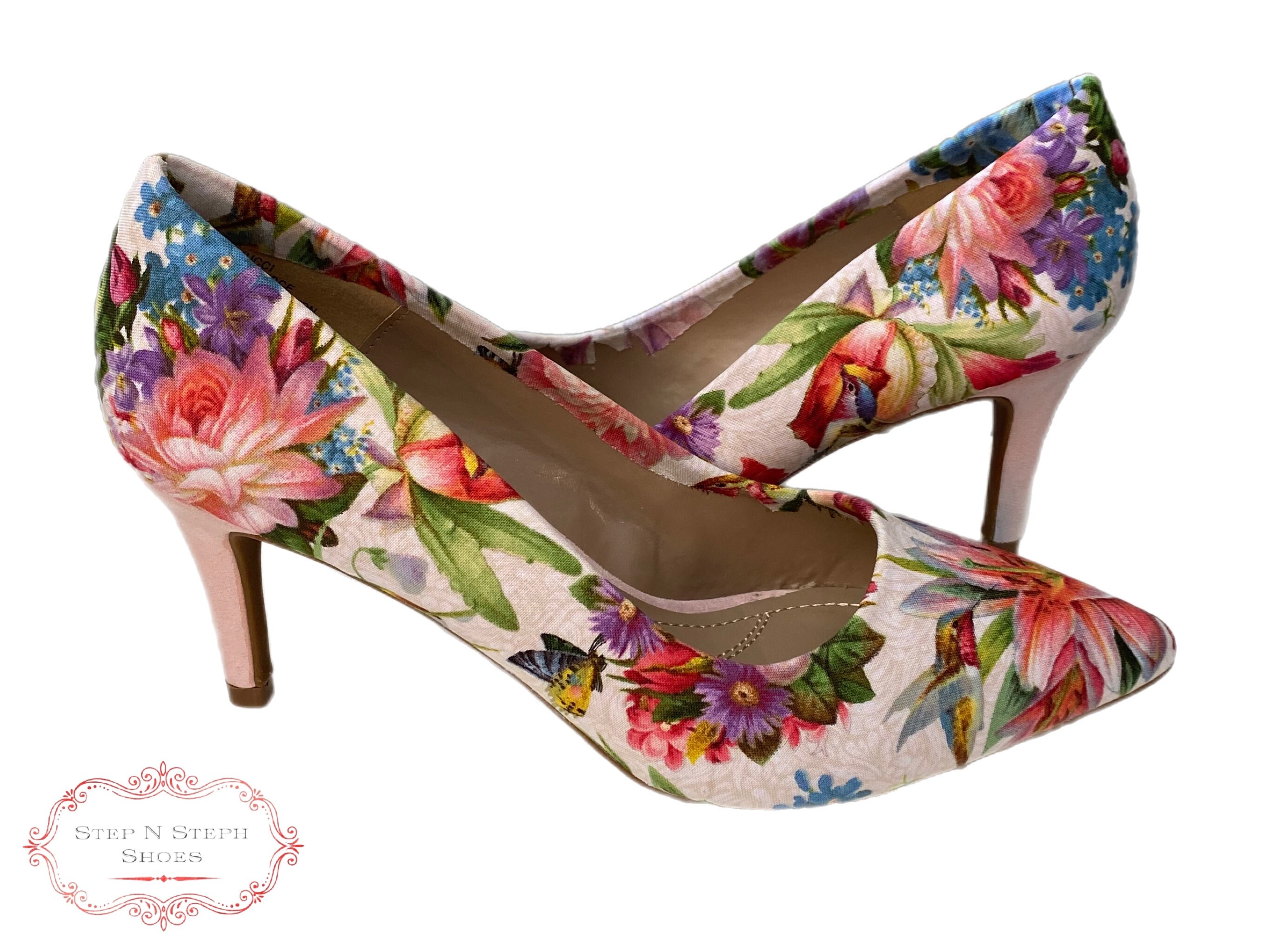 Secret Garden, Hummingbird Heels, Flower Shoes, Holiday Gifts, Birthday ...