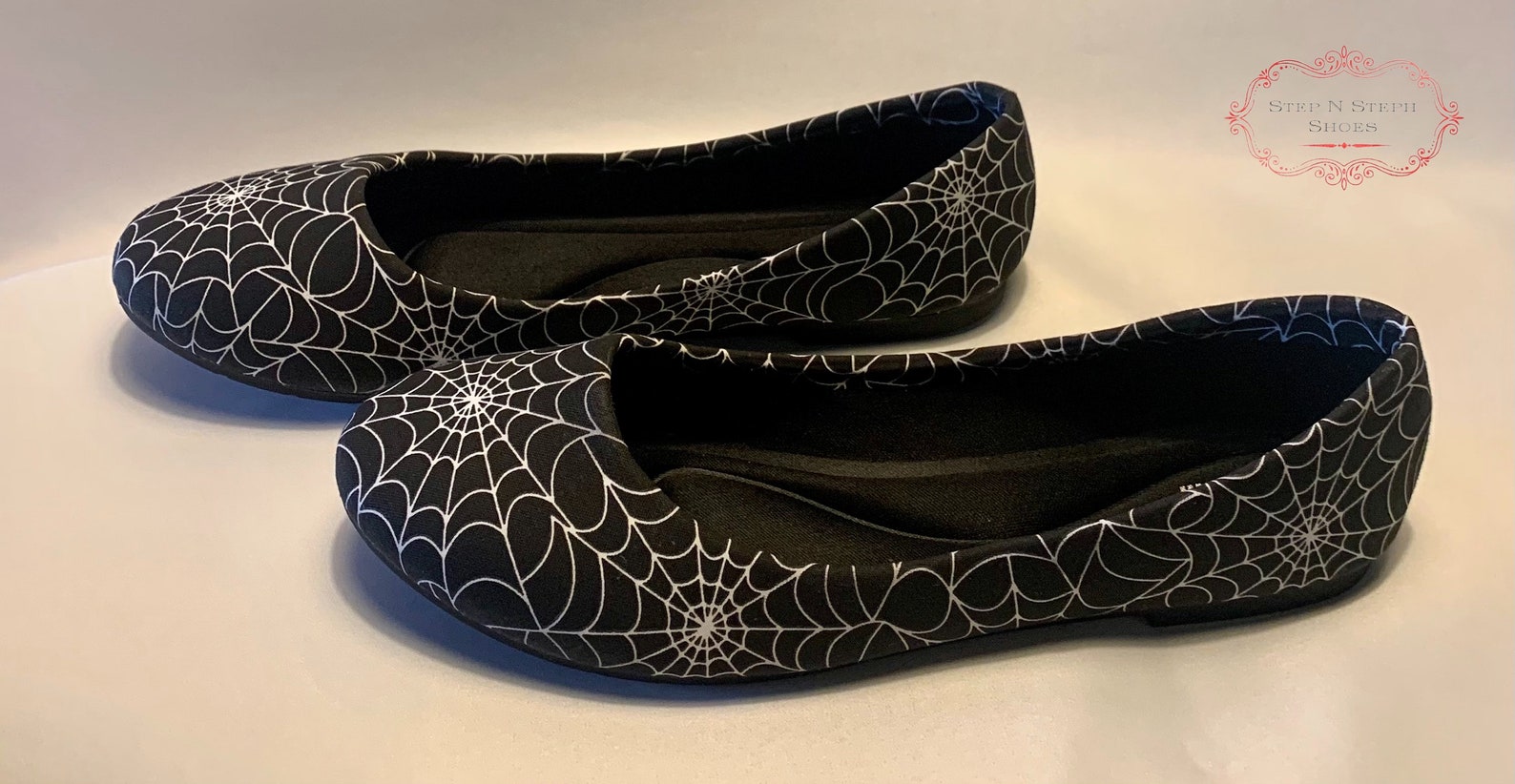 Wicked Webs Spider Web Shoes Halloween Heels Flats - Etsy