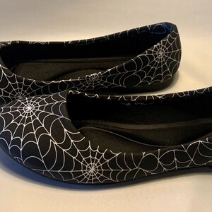 Wicked Webs Spider Web Shoes Halloween Heels Flats - Etsy